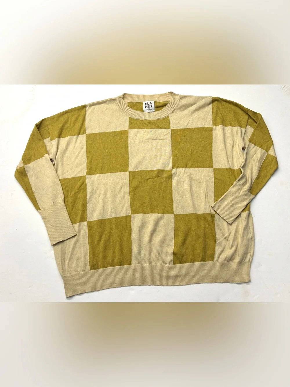 PLANET by Lauren G | Sweaters | Planet By Lauren G Checkerboard ...